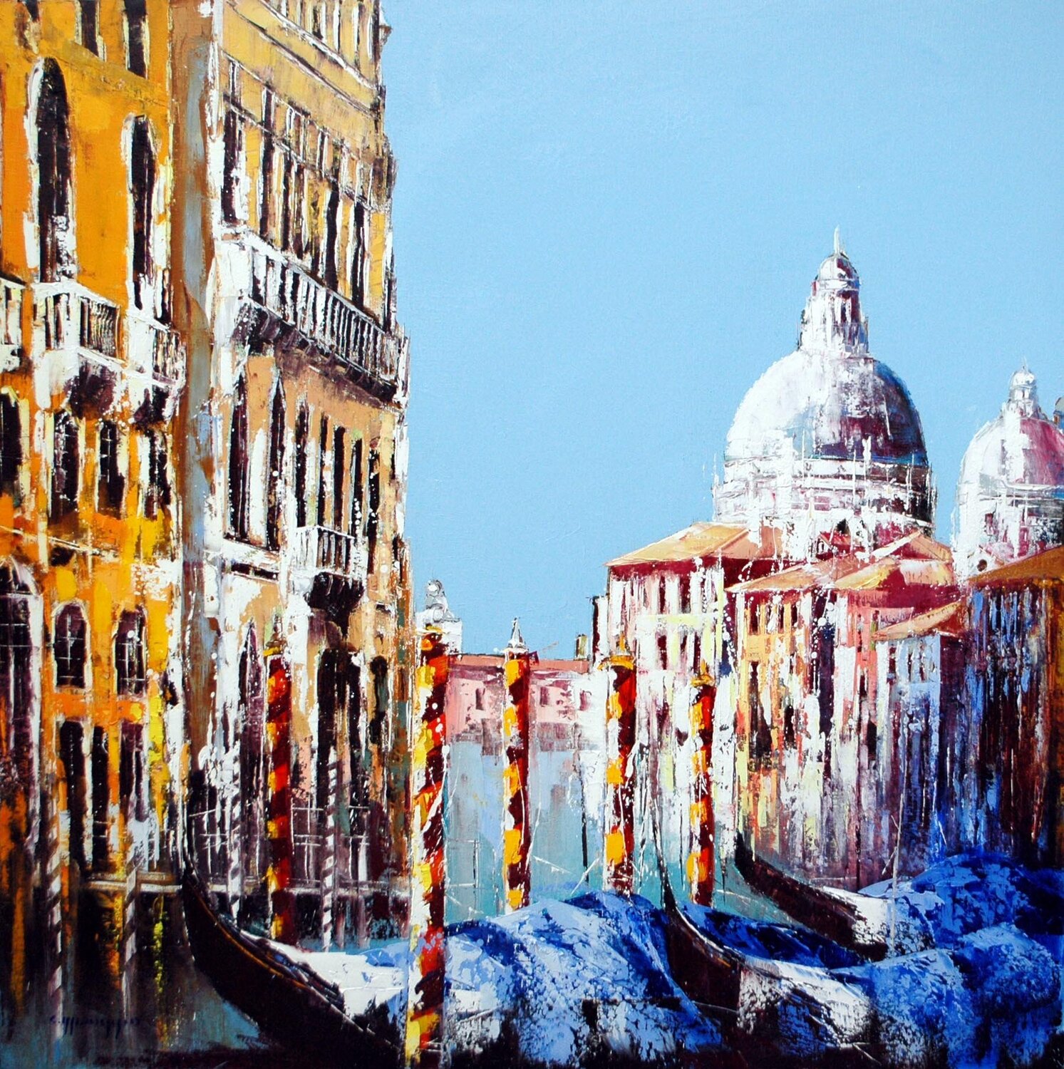 Une vue de la Salute à Venise by Célestin Messaggio (2021) : Painting ...