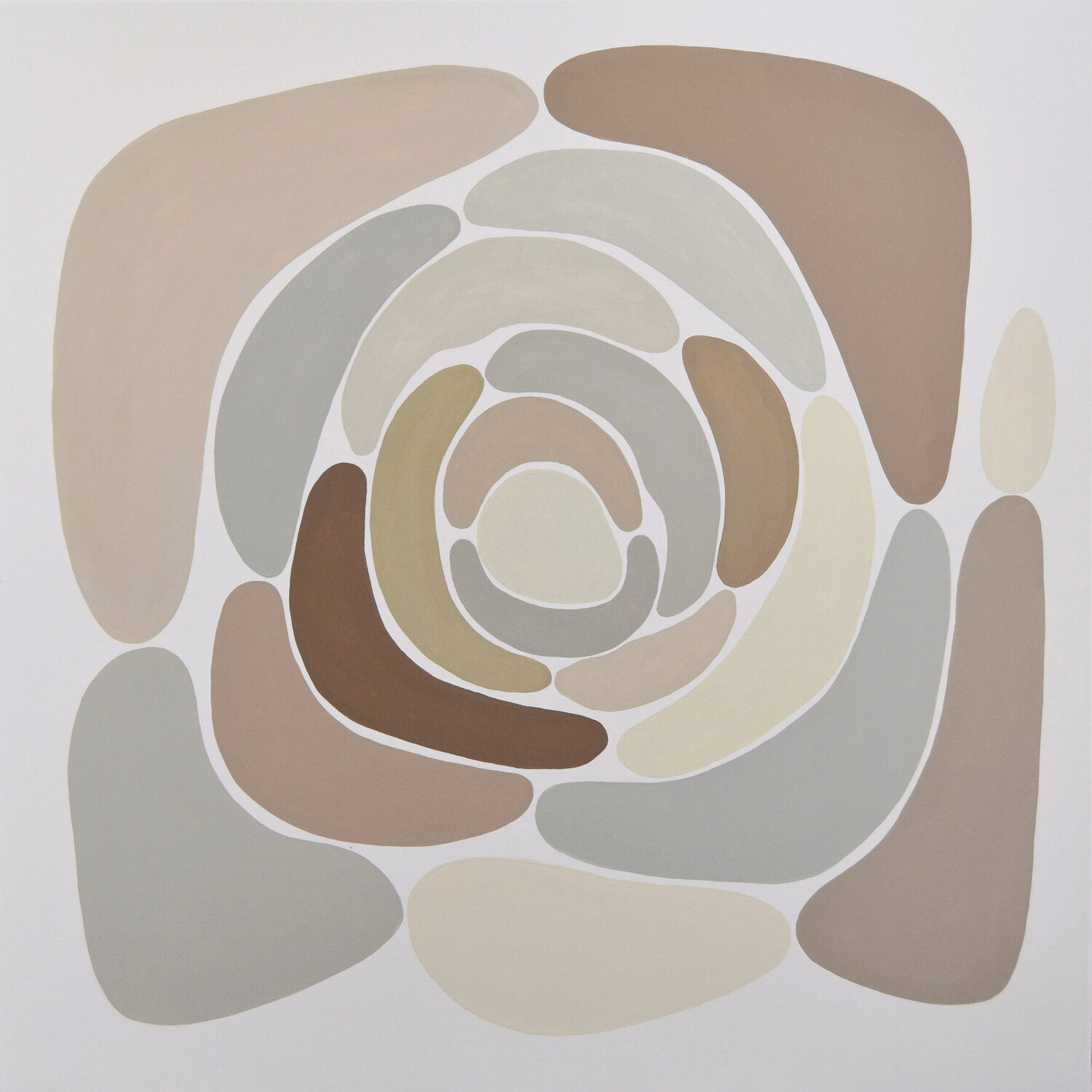 Neutral flower! by Astrid Stoeppel (2021) : Painting Acrylic on Canvas ...
