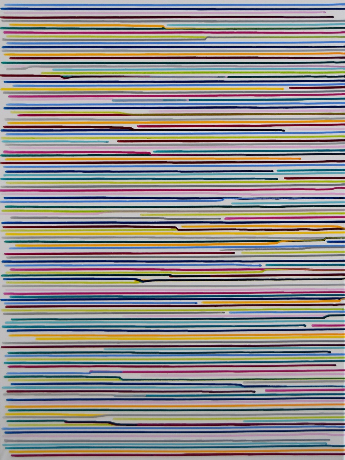 Line shape #2 by Astrid Stoeppel (2021) : Painting Acrylic on Canvas ...