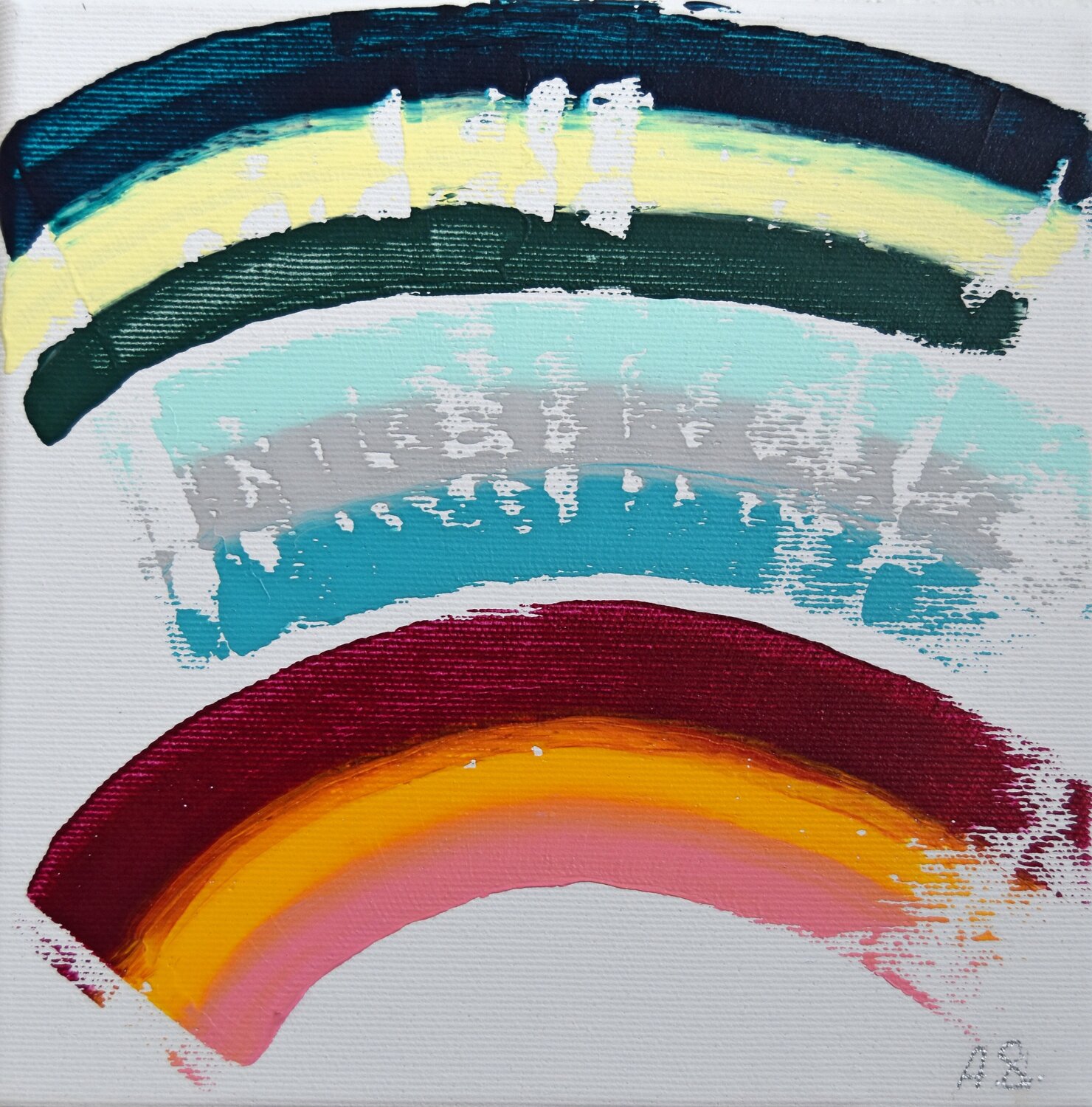 Colorful minis #29 by Astrid Stoeppel (2021) : Painting Acrylic, Spray ...