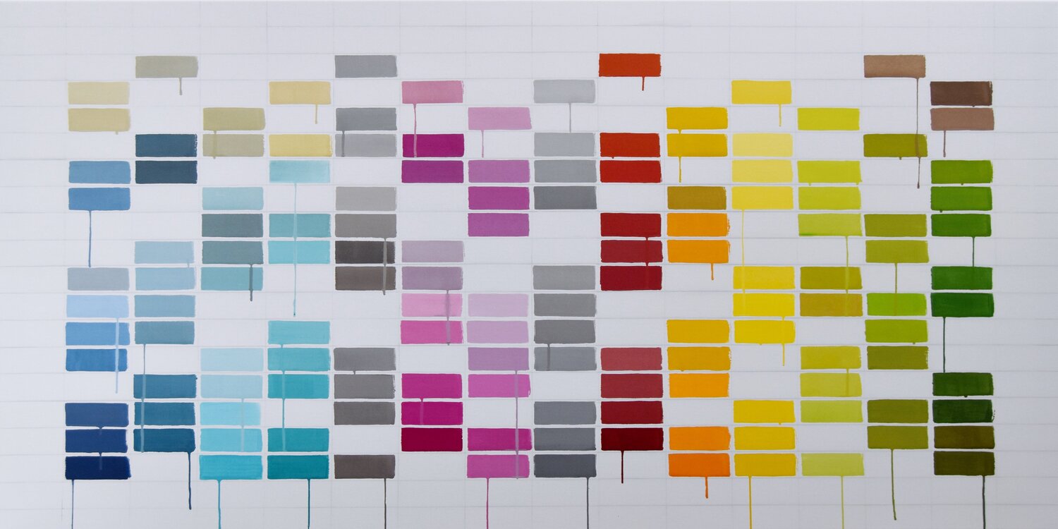 Color chart! by Astrid Stoeppel (2022) : Painting Acrylic on Canvas ...
