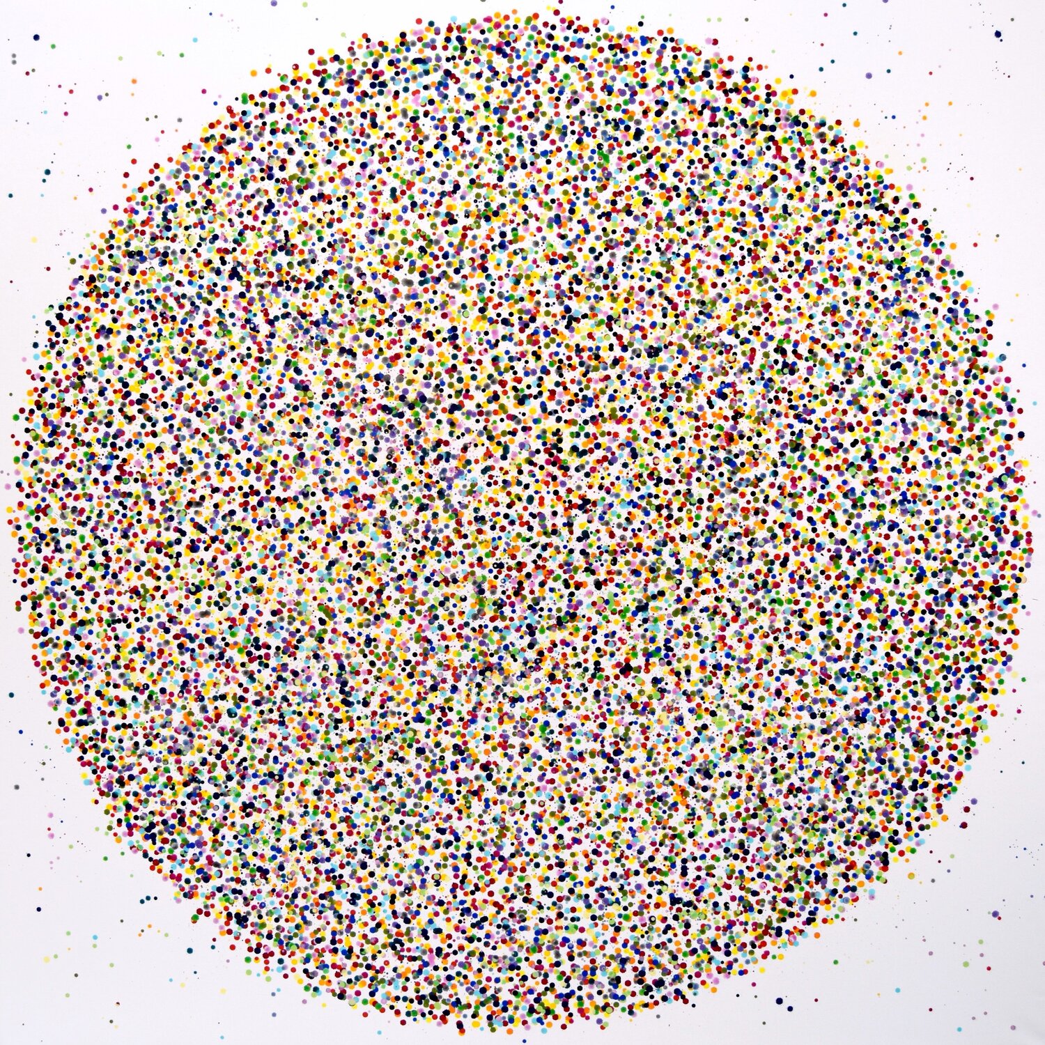 The Dot #2 von Astrid Stoeppel (2023): Malerei Acryl, Farbspray auf ...
