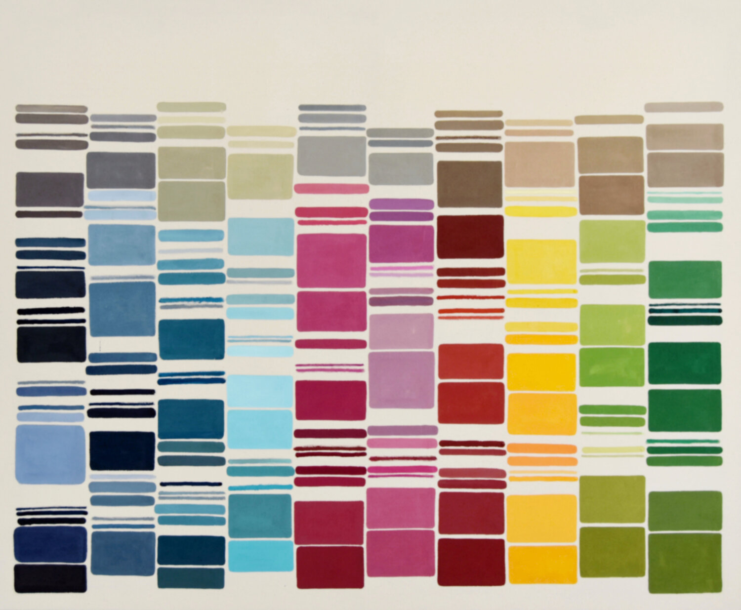 Color chart #3 de Astrid Stoeppel (2025): Pintura Acrílico, Pastel en ...