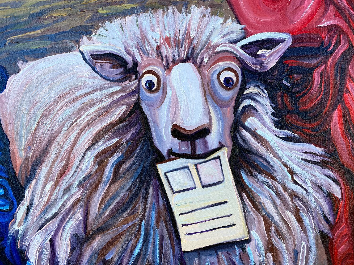 We the Sheeple by Mark Nesmith (2020) : Painting Oil on Canvas - Singulart