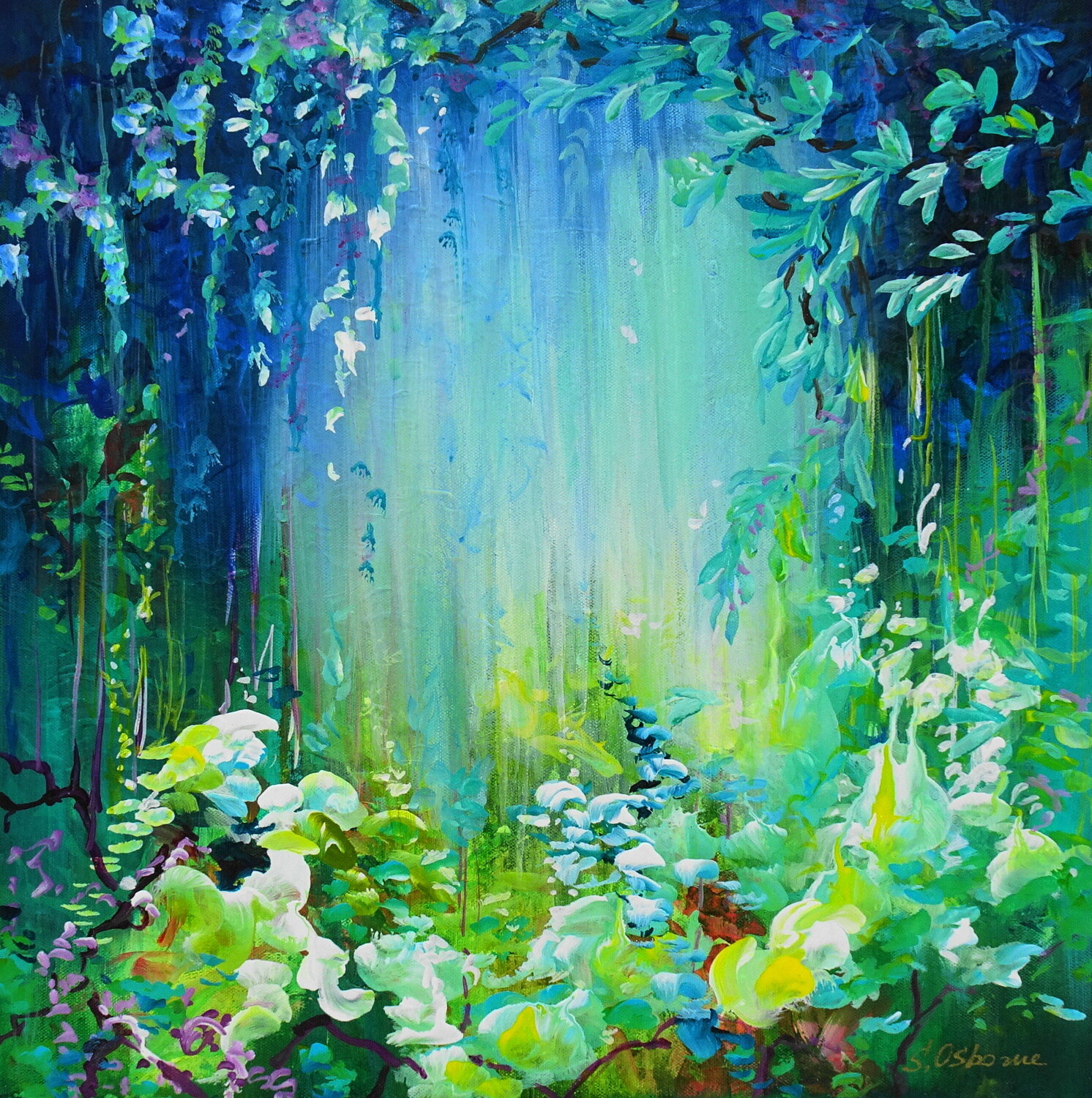 Green Forest Painting