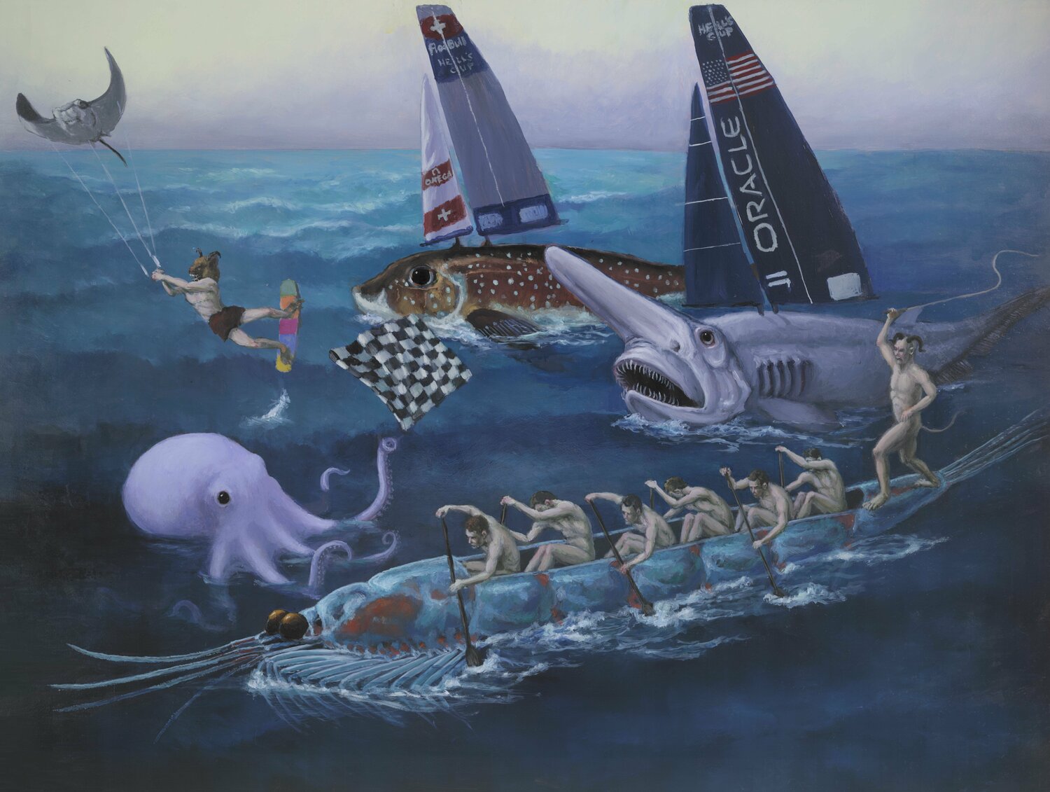 Hell's Cup by Sandra Yagi (2018) : Painting Oil on Wood - Singulart