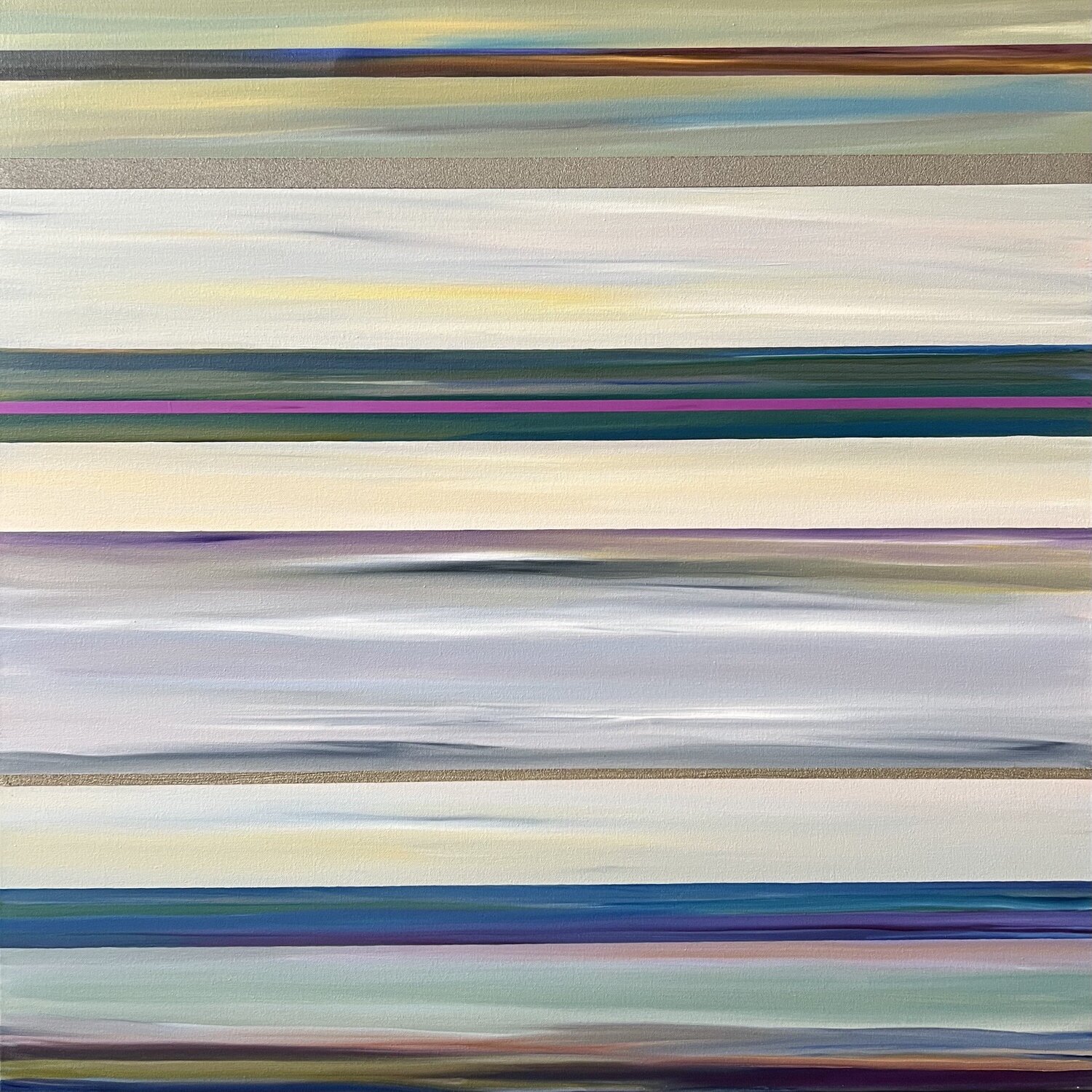 Laddered Paths by Michele Krauss (2023) : Painting Oil, Sand on Canvas ...