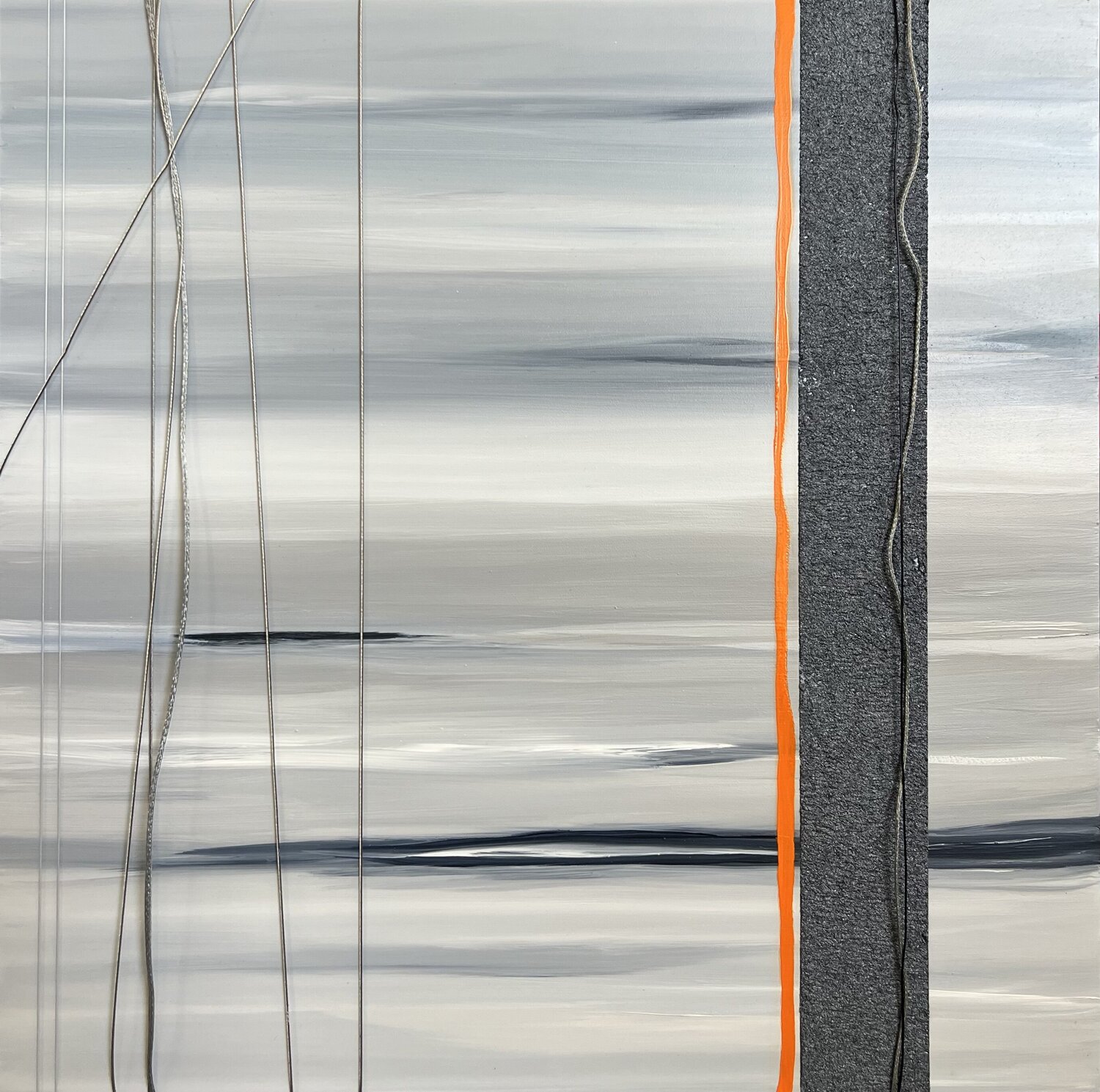 Insolate Beam by Michele Krauss (2023) : Painting Oil, Sand on Wood ...