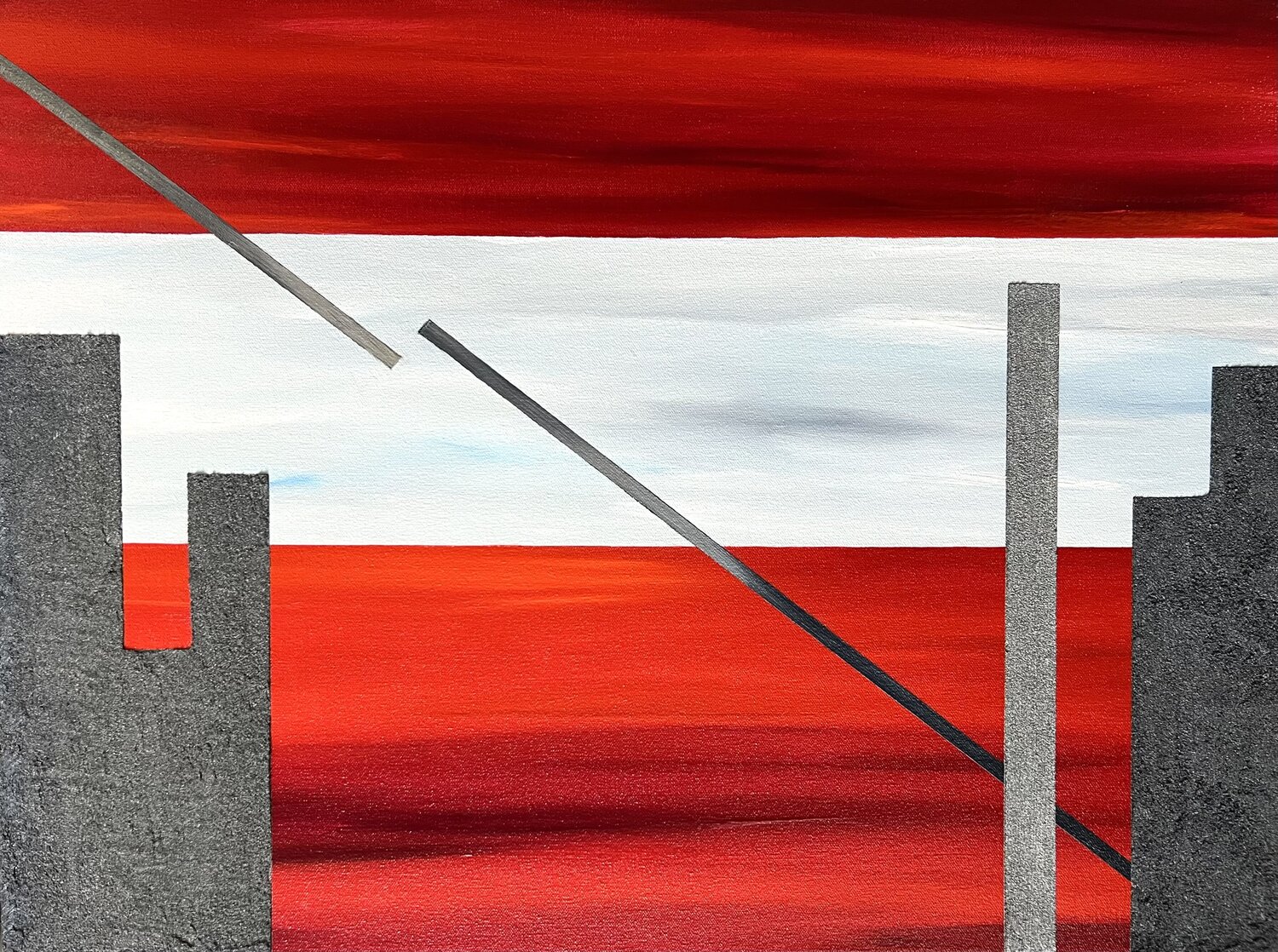 Love and Sand Castles by Michele Krauss (2023) : Painting Oil, Sand on ...