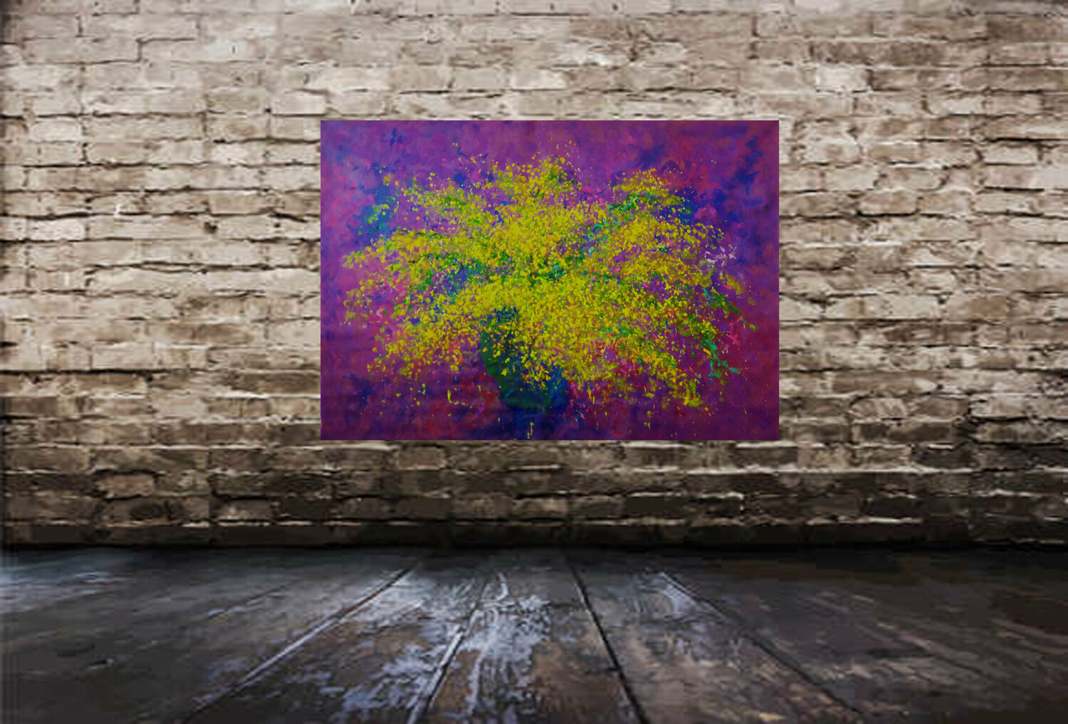 MIMOSAS de Andrés Rueda (2019) : Peinture Acrylique sur Toile - SINGULART