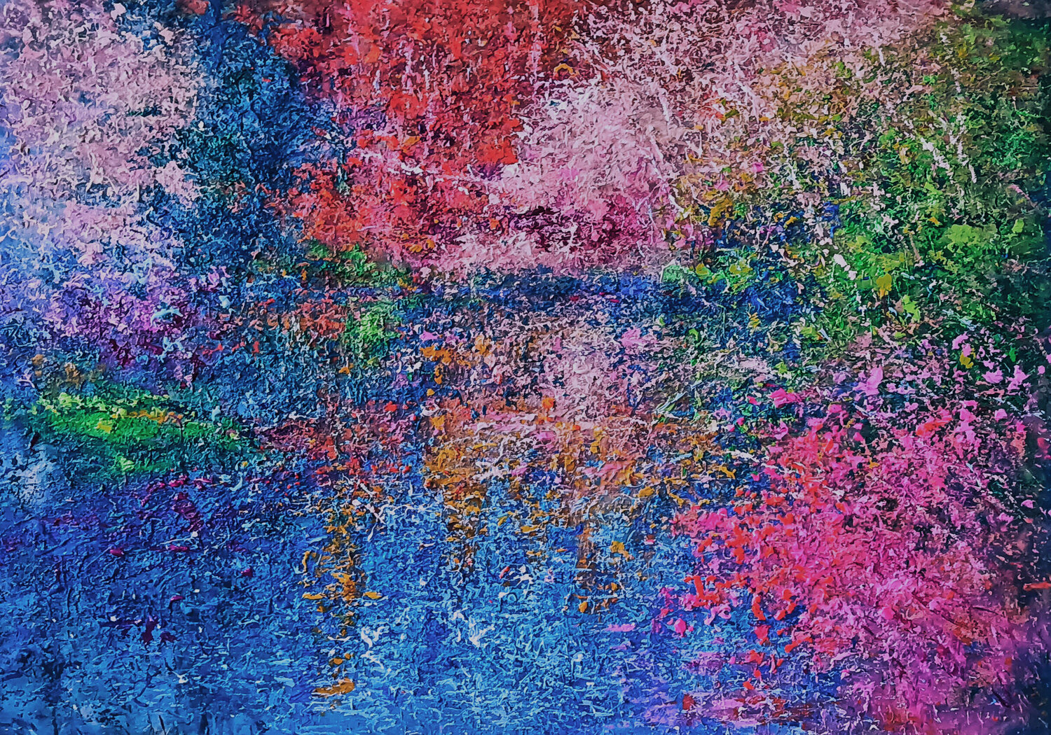 THE COLORS OF A WALK by Andrés Rueda (2021) : Painting Acrylic on ...