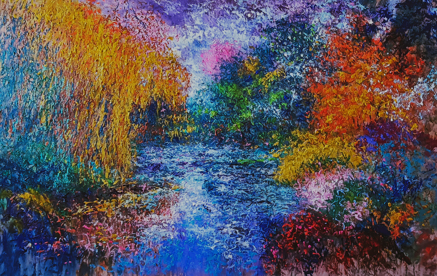 BETWEEN TWO LIGHTS de Andrés Rueda (2021): Pintura Acrílico en Lienzo - Singulart