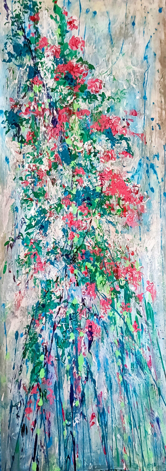 IRIDESCENCES & ROSES by Andrés Rueda (2022) : Painting Acrylic on ...