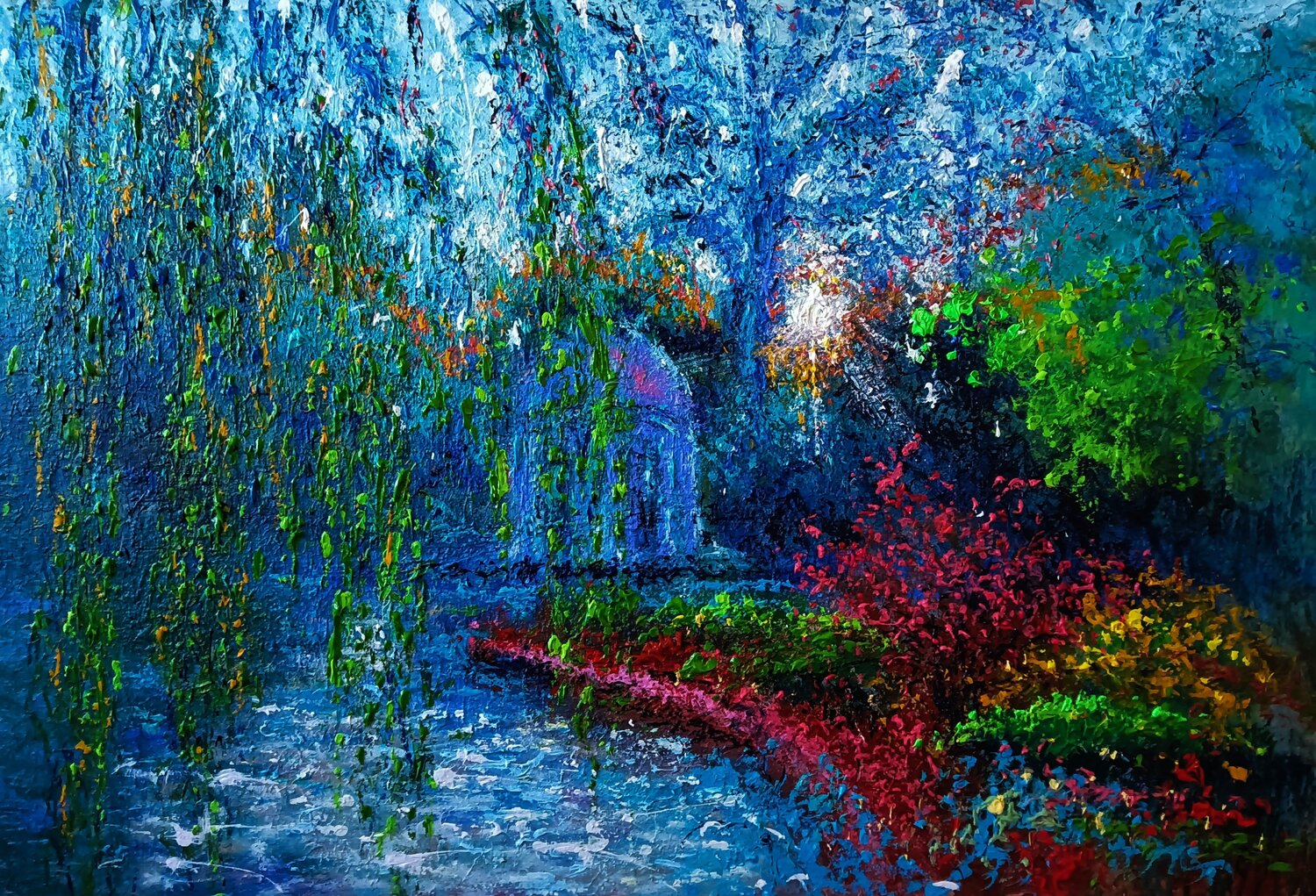 CERCA DE LA NOCHE by Andrés Rueda (2022) : Painting Acrylic on Wood ...