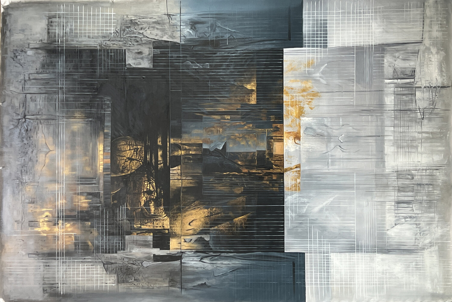 Abstract Algorithms 19 by Irena Orlov (2024) : Painting Oil on Canvas ...