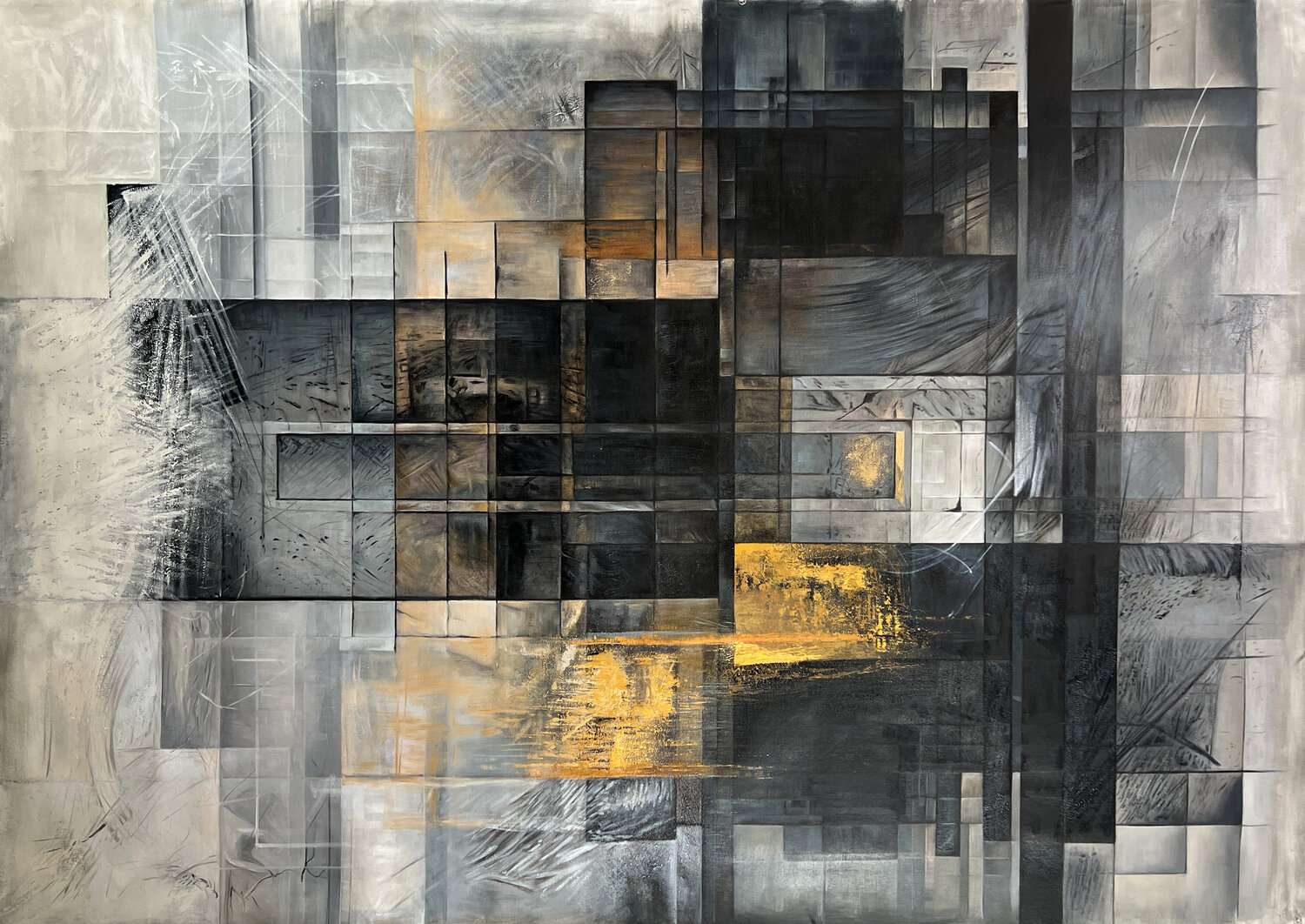 Abstract Algorithms 14 by Irena Orlov (2024) : Painting Oil on Canvas ...
