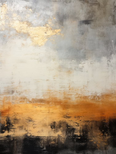 Abstract Landscape sunset by Andrea Pallang (2023) : Painting Ink on ...