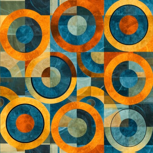 Bauhaus abstract by Andrea Pallang (2023) : Painting Ink on Canvas ...