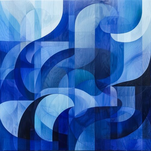 Bauhaus abstract by Andrea Pallang (2023) : Painting Ink on Canvas ...