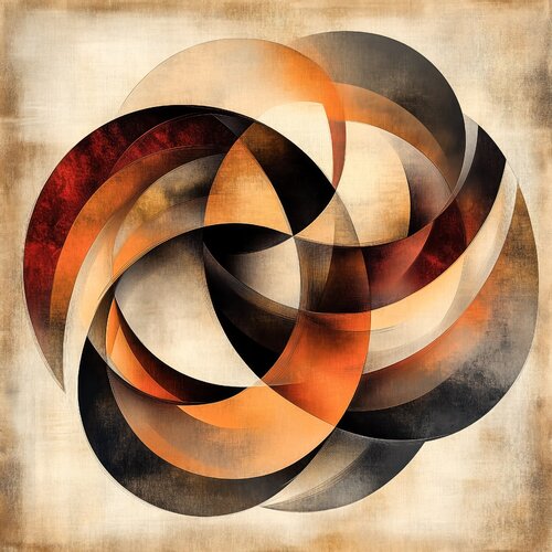 Bauhaus abstract by Andrea Pallang (2023) : Painting Ink on Canvas ...