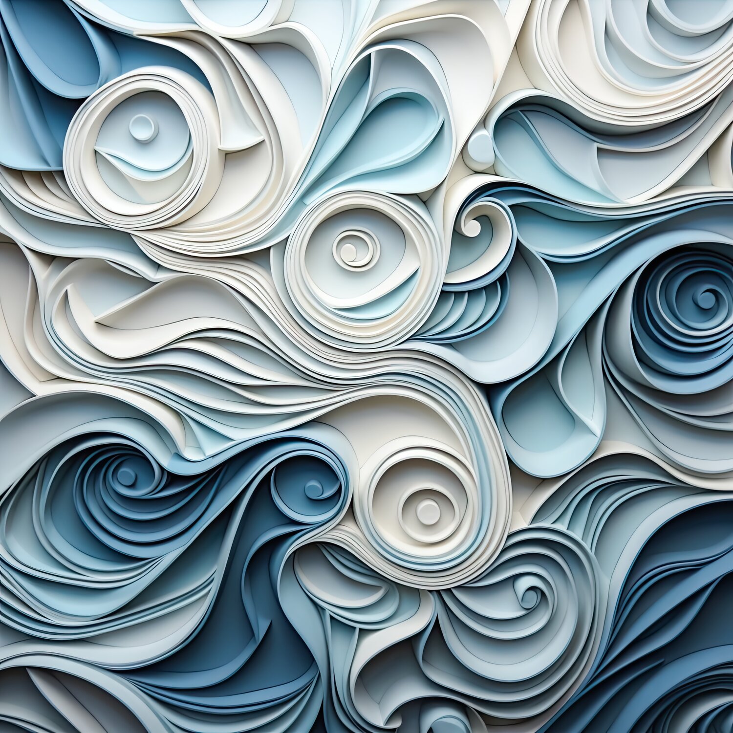 Blue Abstract by Andrea Pallang (2023) : Photography Digital on Canvas ...