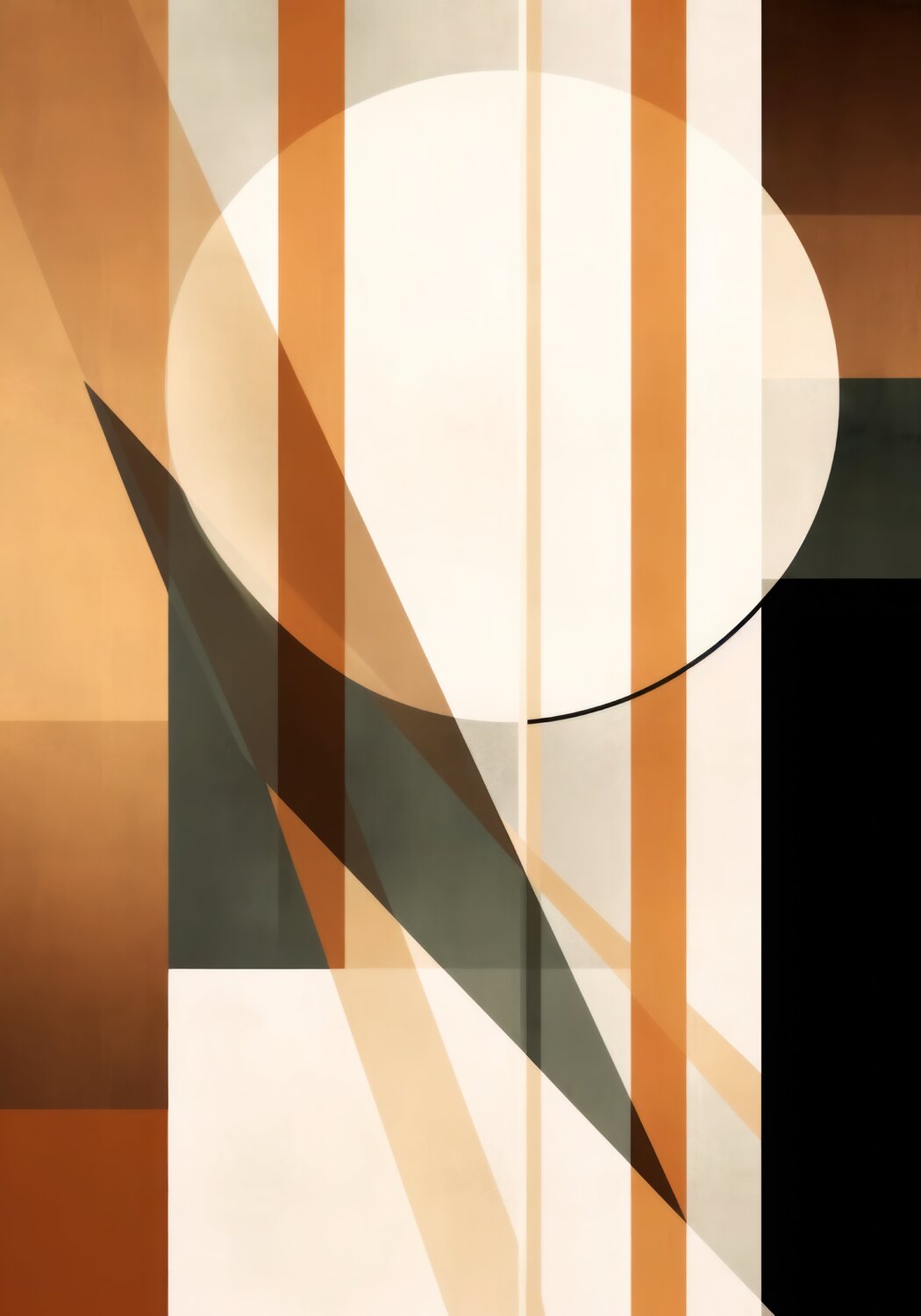 Bauhaus abstract by Andrea Pallang (2023) : Painting Ink on Canvas ...