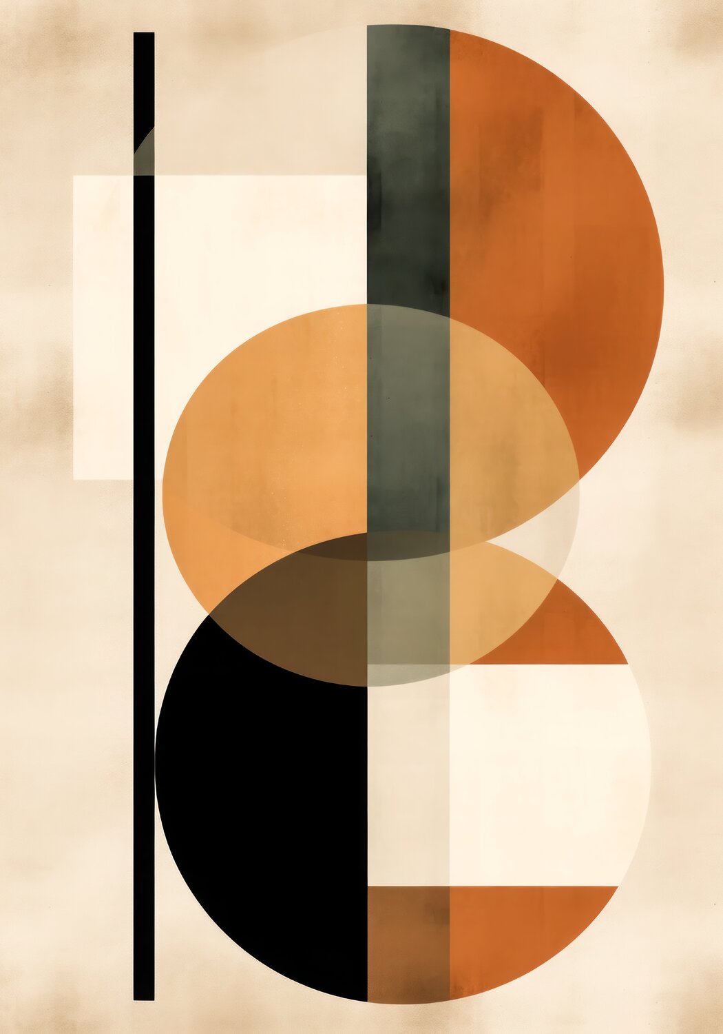 Bauhaus abstract by Andrea Pallang (2023) : Painting Ink on Canvas ...