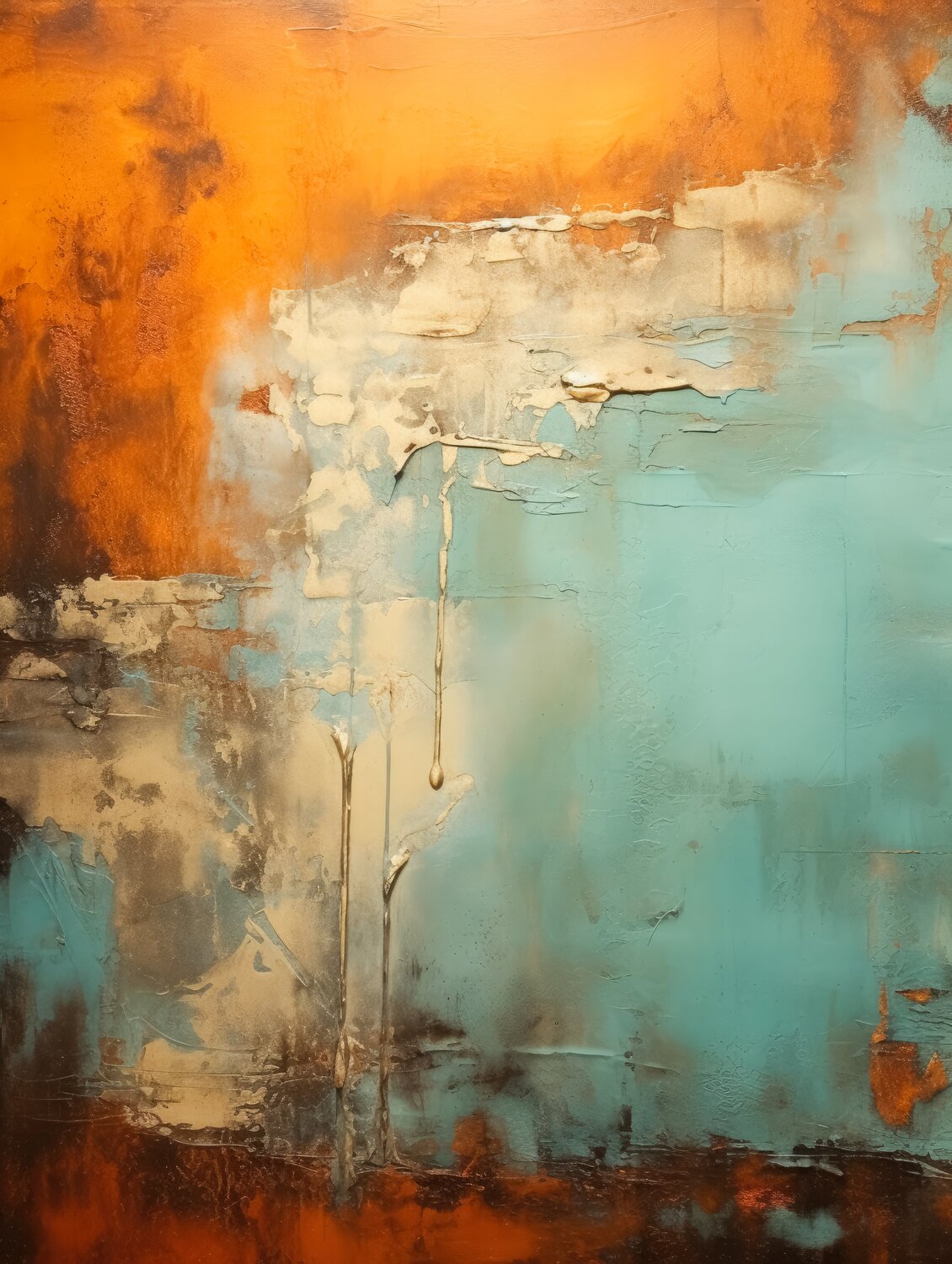 Abstract Landscape by Andrea Pallang (2023) : Painting Ink on Canvas ...