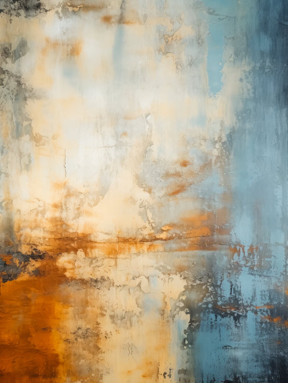 Abstract Landscape de Andrea Pallang (2023): Pintura Tinta en Lienzo ...