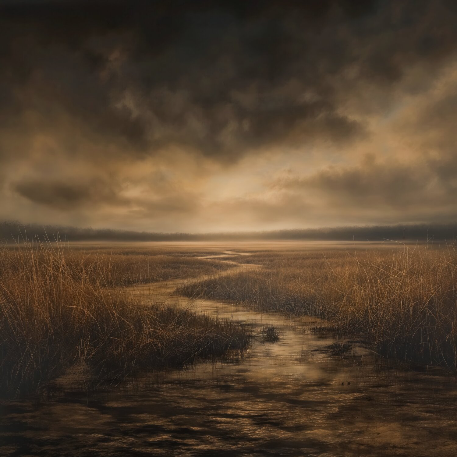 Landscape de Andrea Pallang (2024): Pintura Tinta en Lienzo - Singulart