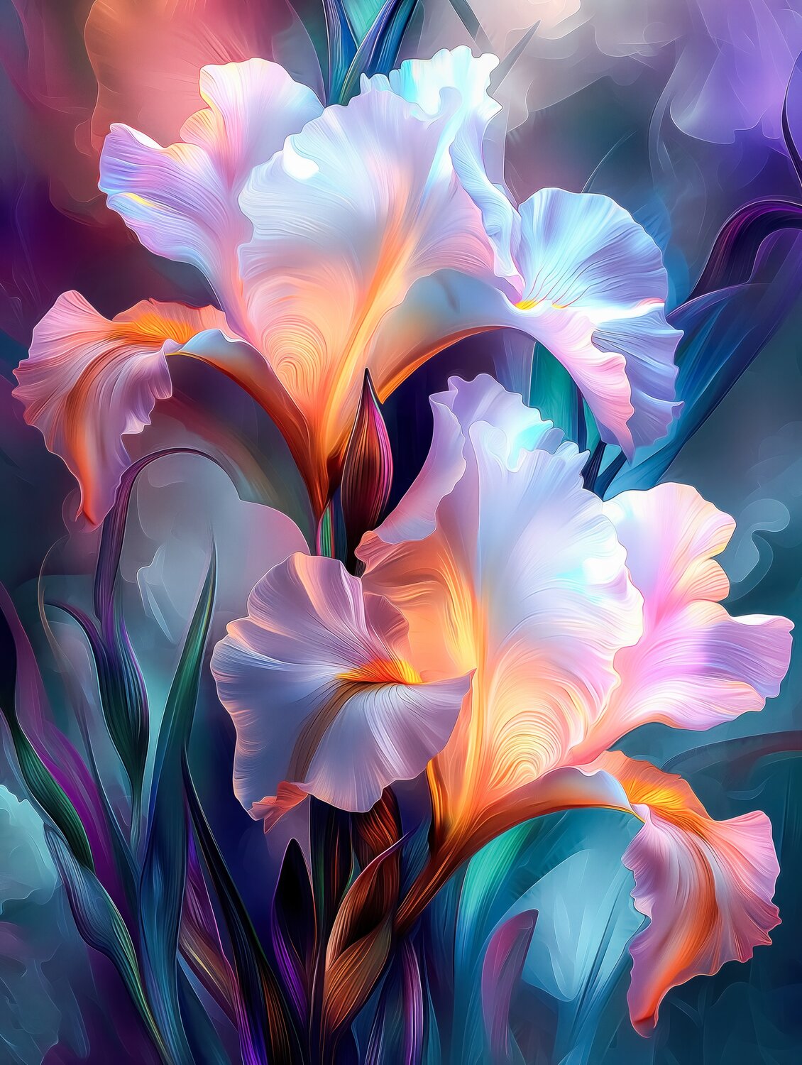 Flower by Andrea Pallang (2024) : Painting Ink on Canvas - Singulart