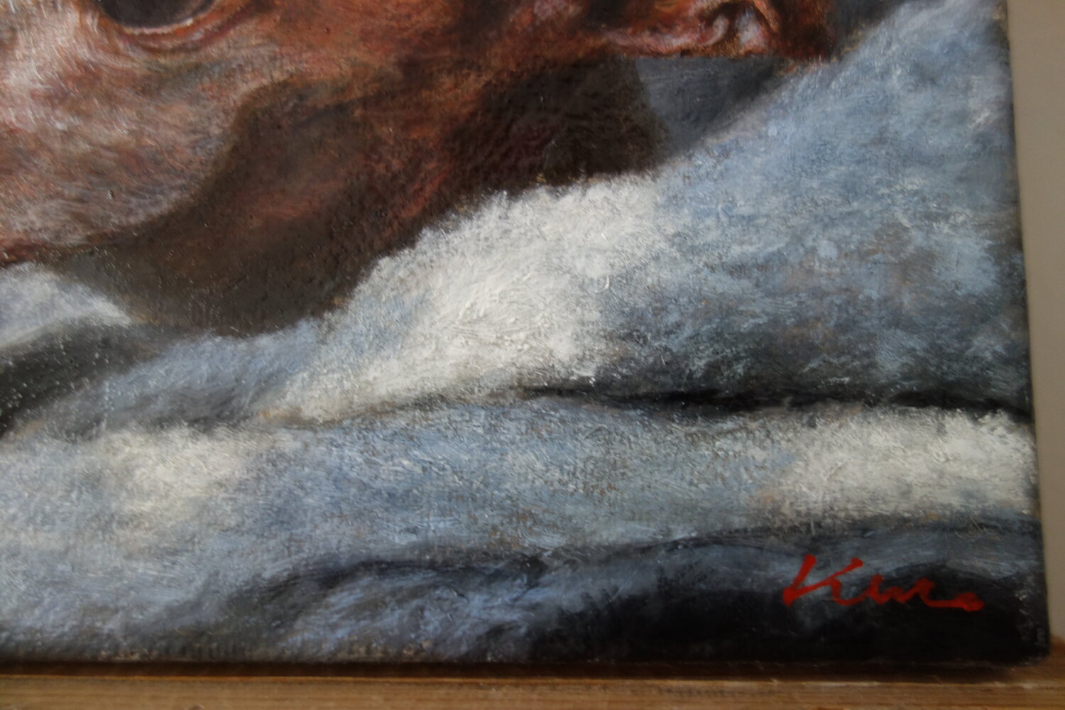 NUBI in her bed by Kenichi Miura (2024) : Painting Oil, Tempera on ...