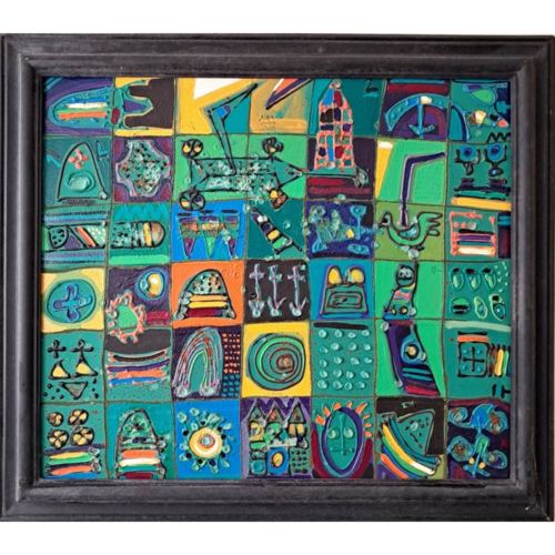 Simboli e Segni del Quotidiano by Gerardo Gerardi (1990) : Painting Oil ...