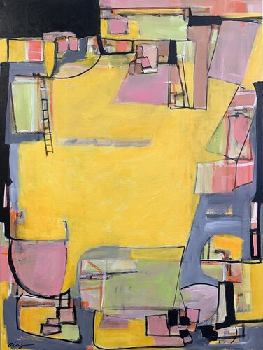 Plaza Days by Norma Alonzo (2022) : Painting Acrylic on Canvas - Singulart