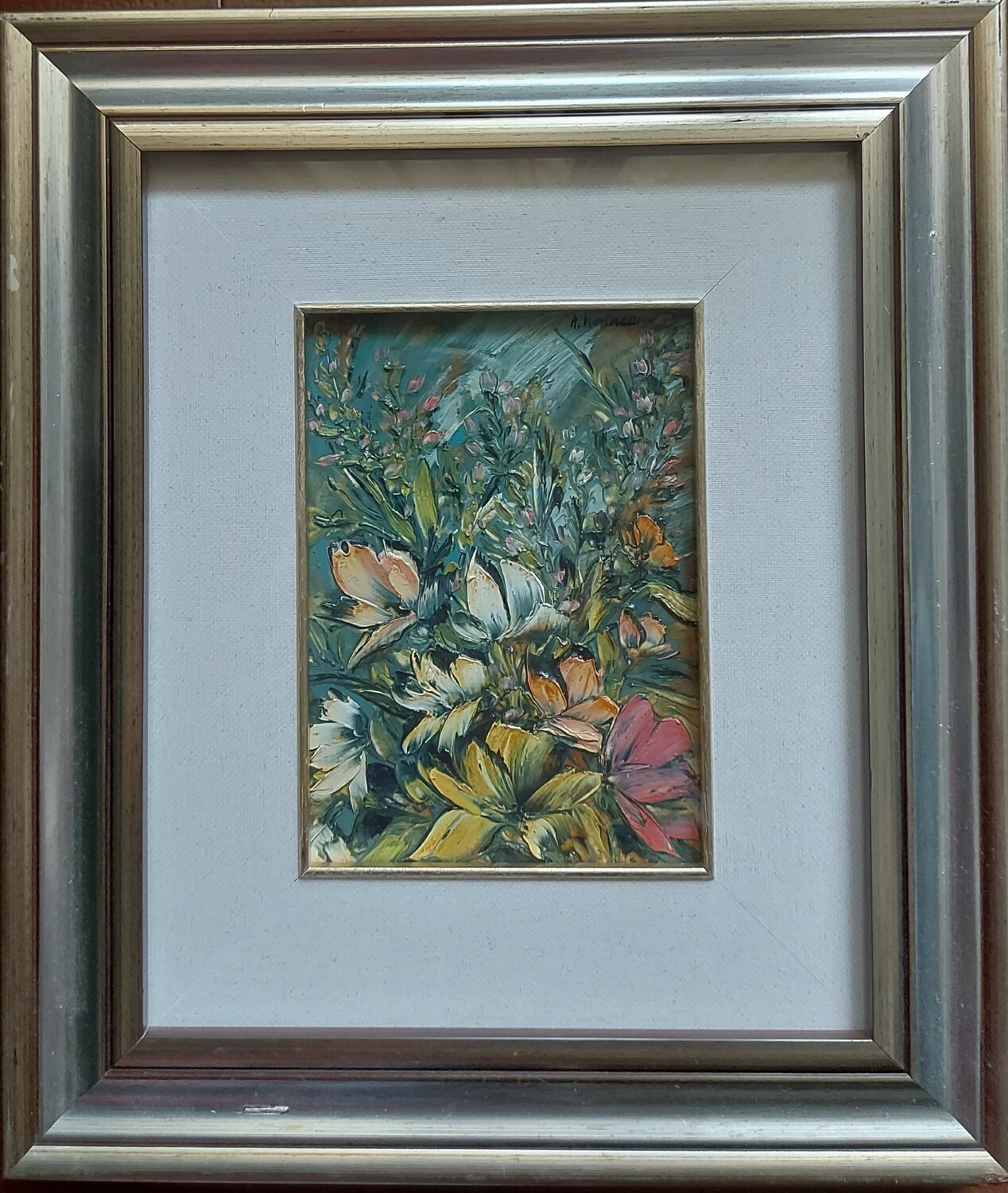 Bouquet romantico von Anna Martinazzi (N.D): Malerei Öl auf Leinwand ...