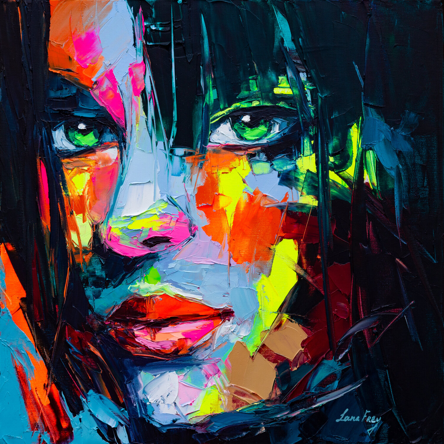 Lola von Lana Frey (2022): Malerei Öl auf Leinwand - Singulart
