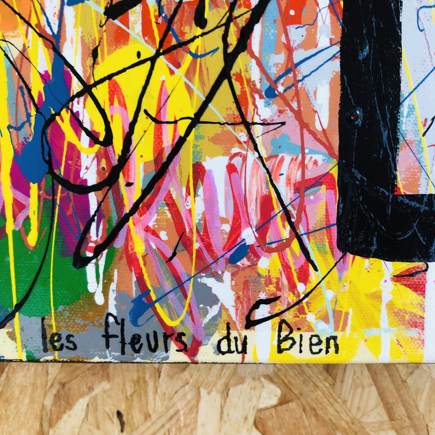 SPLASH POTE by Mam (2022) : Painting Acrylic, Collage on Canvas - Singulart