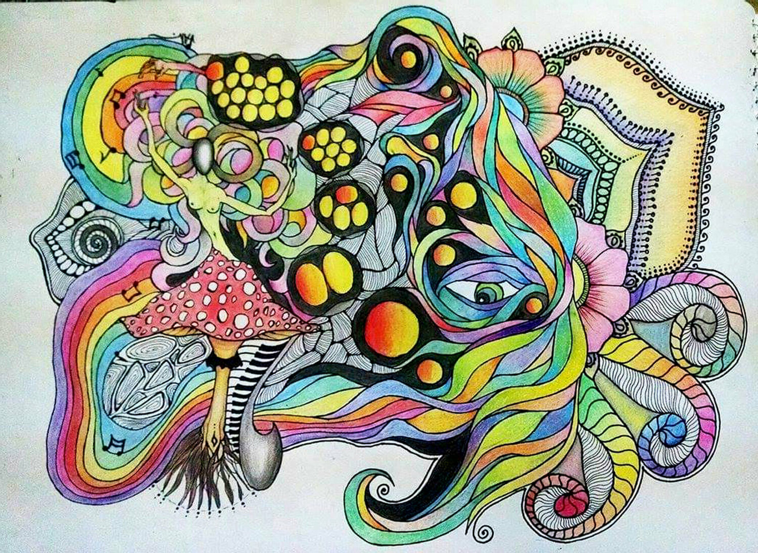 The Very First Birth, pencil conceptual abstract drawing by Anait by ...