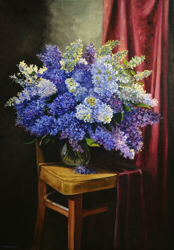 Golden Morning by Sergey Lutsenko (2020) : Painting Oil on Canvas ...