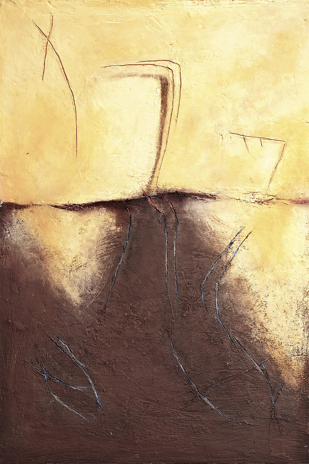 Sunset at Blue Canyon by Paul Kline (2024) : Painting Oil on Wood ...