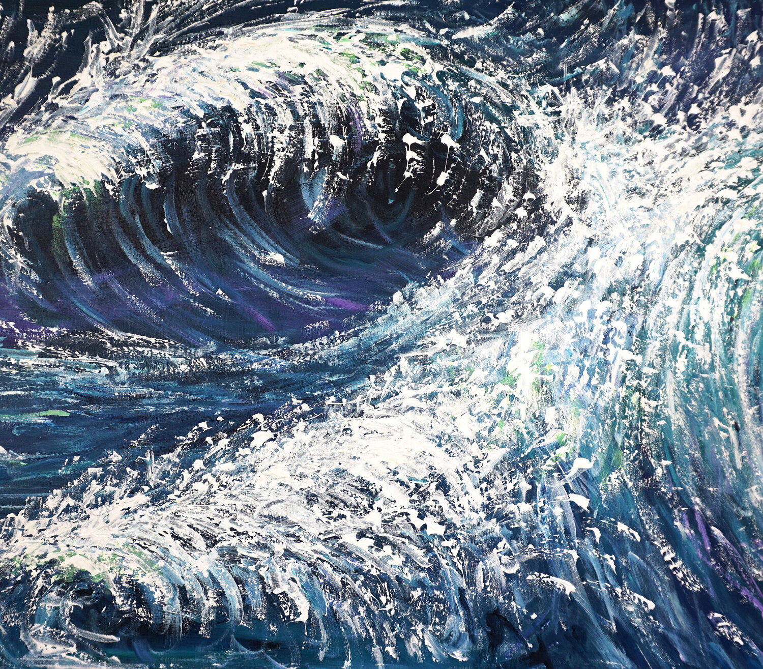 Seascape Breaking Waves XL 5 by Peter Nottrott (2020) : Painting ...