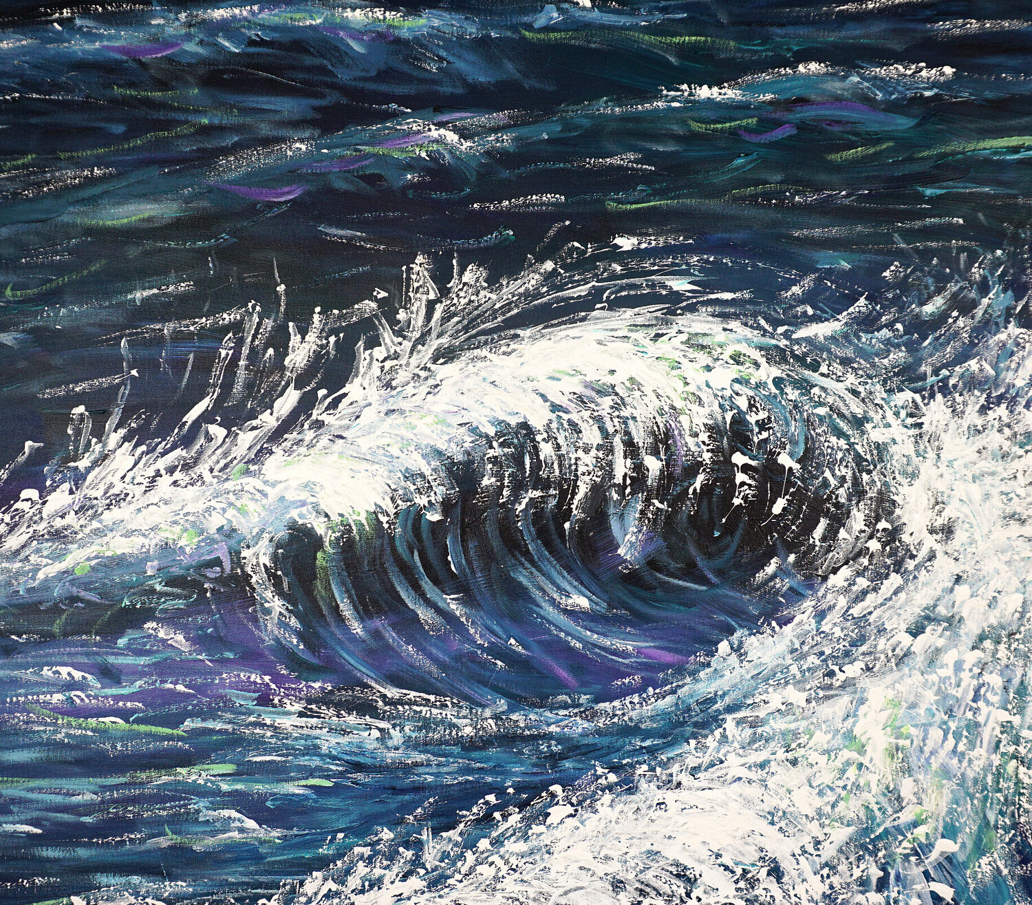 Seascape Breaking Waves XL 5 by Peter Nottrott (2020) : Painting ...