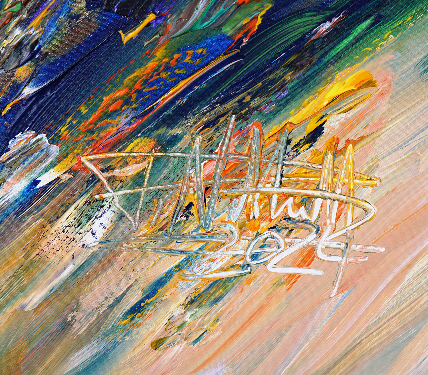 Summer Symphony XXL 3 von Peter Nottrott (2024): Malerei Acryl auf Leinwand - Singulart