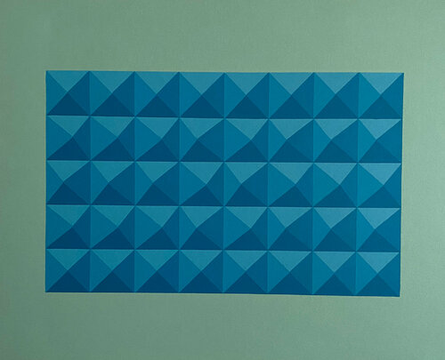 Losange 2 by ART-MCB (2004) : Work on Paper Oil on Canvas - Singulart