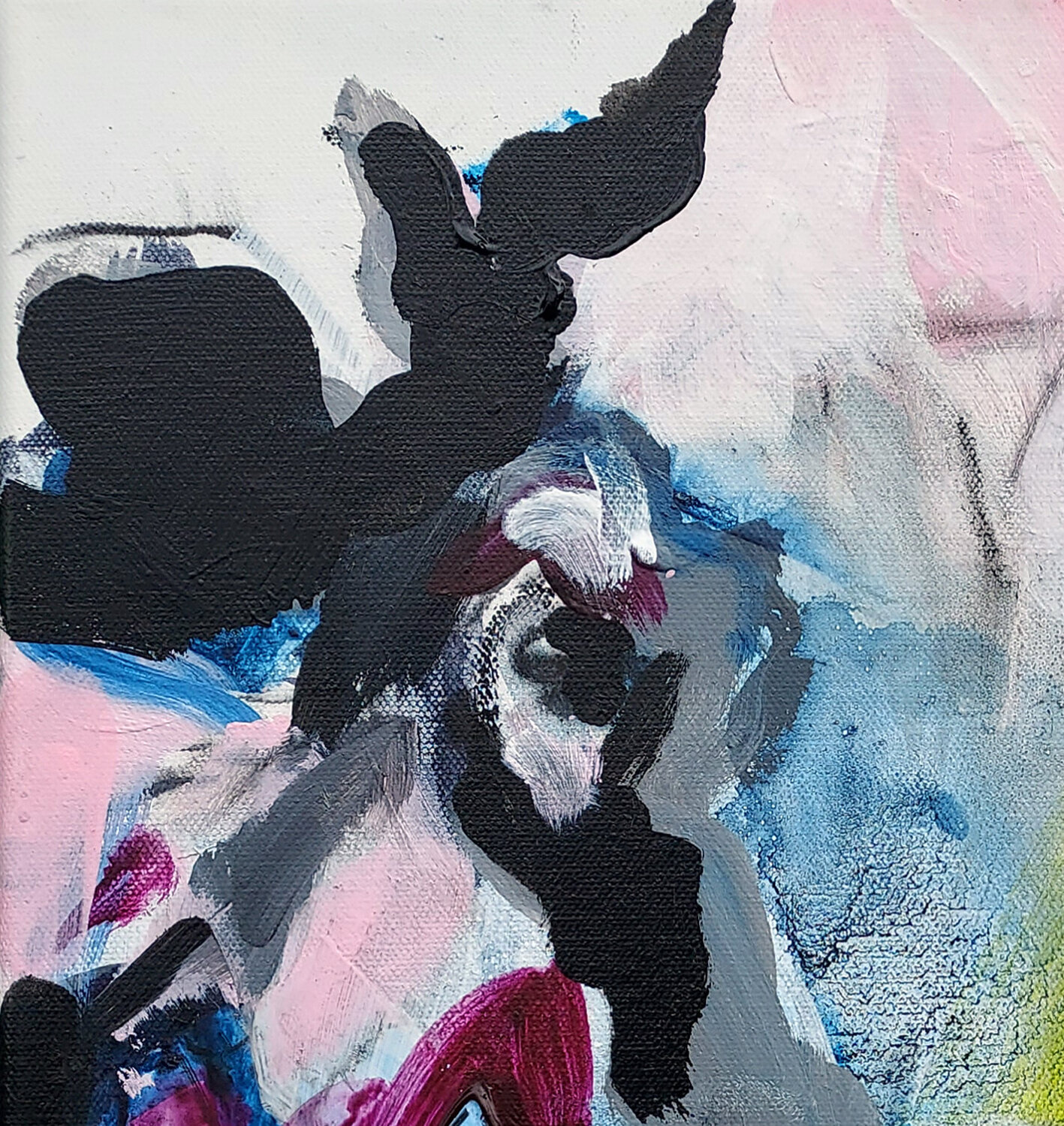 GUSTAV von Heidi Lange-Kallerhoff (2023): Malerei Acryl, Collage auf ...