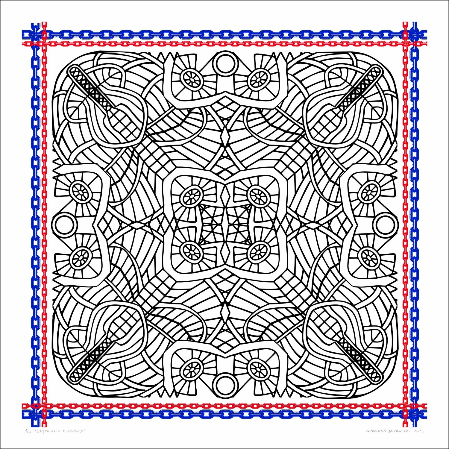 Laytu Chin Multiplo II by Christian Develter (2020) : Work on Paper ...