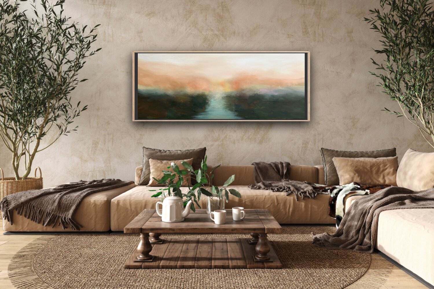 Where the Rivers run von Theo Papathomas (2024): Malerei Acryl auf ...