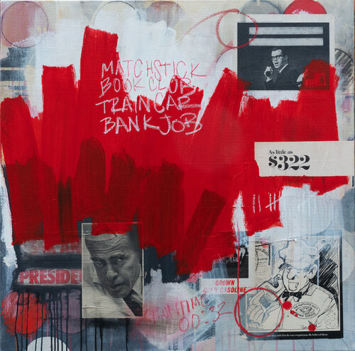 Matchstick Bookclub by Tucker Eason (2023) : Painting Acrylic, Collage ...