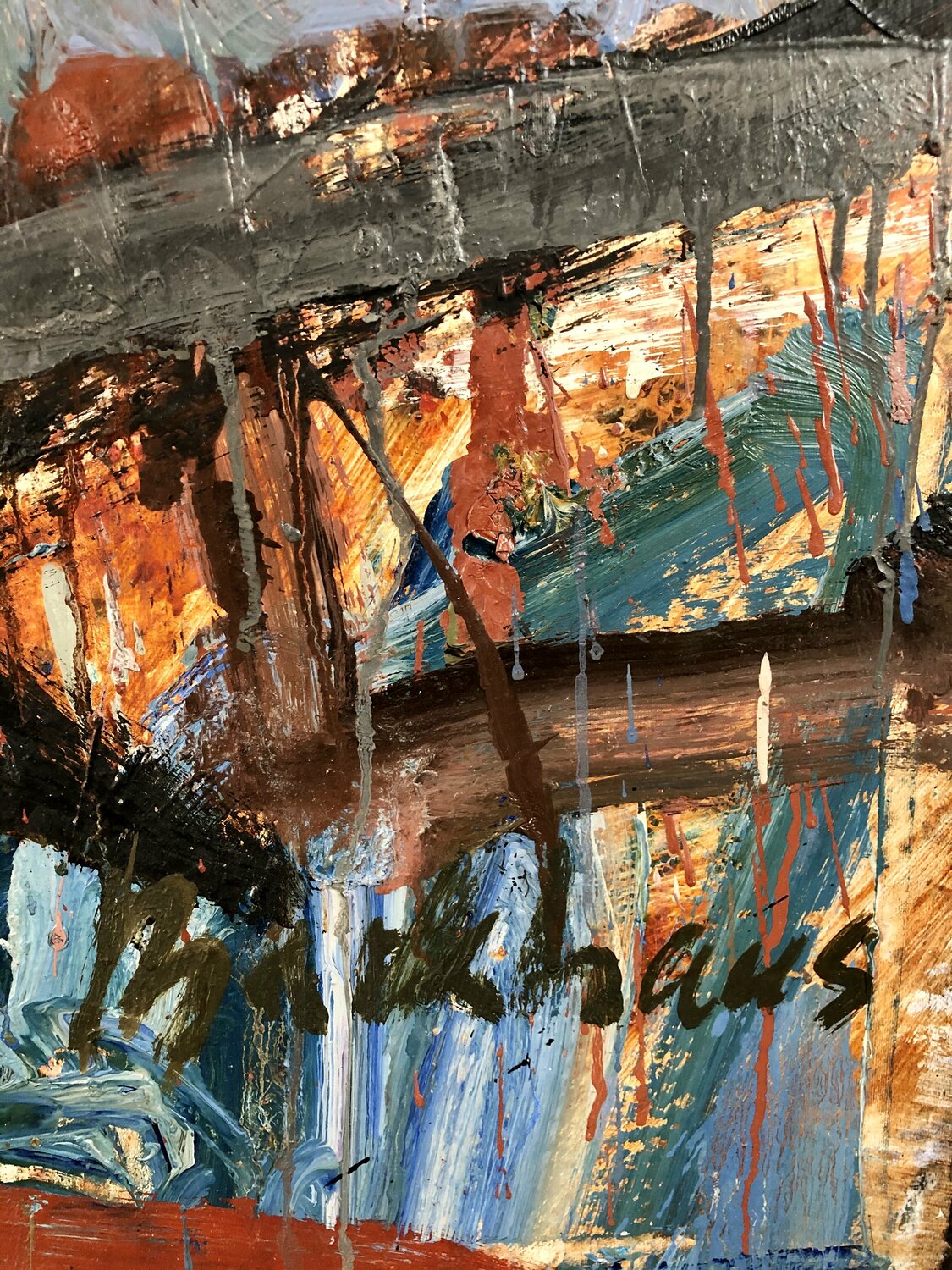 Guardian of my sacred cave by Peter Backhaus (2017) : Painting Oil on ...