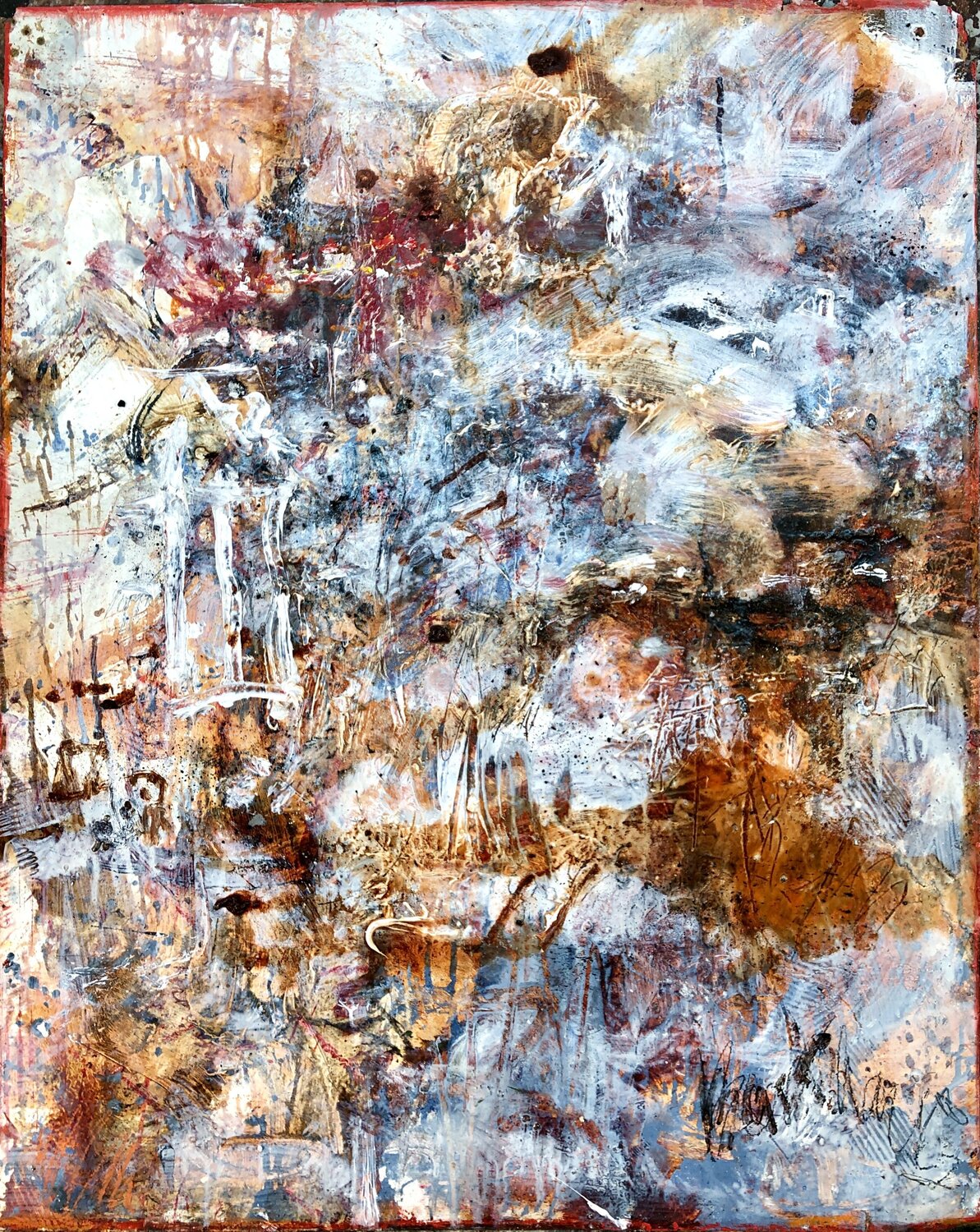 Into the unknown realms by Peter Backhaus (2023) : Painting Oil on Wood - Singulart